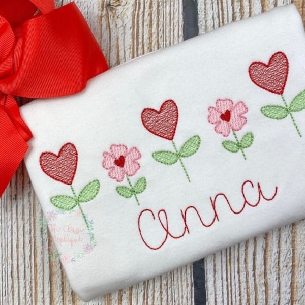 Valentine Embroidery Designs - Etsy