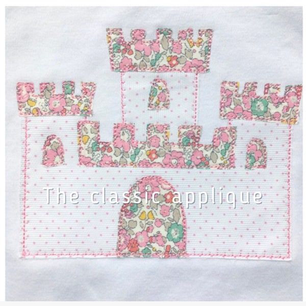 Castle Applique - Etsy