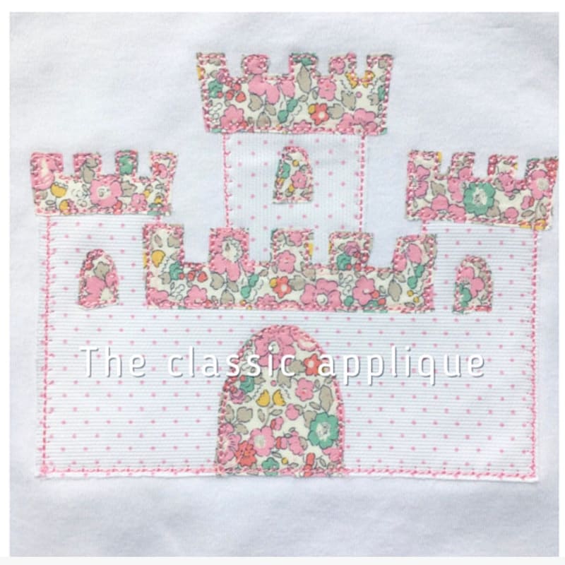 Castle Applique - Etsy