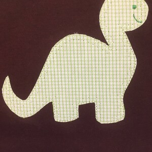 Dinosaur Blanket Stitch Applique Vintage Style Design File for ...