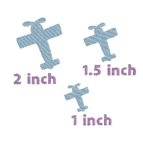 Propeller Airplane Mini Embroidery Design | Etsy