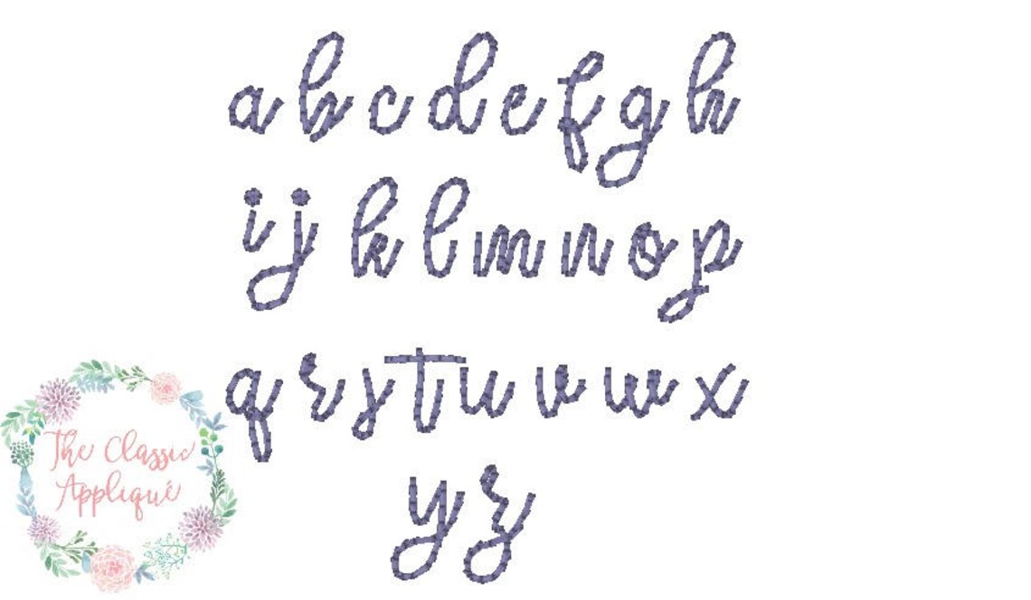 The Campbell Font in Bold Point Vintage Stitch, Quick Stitch ...