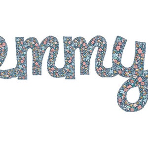 Emma Font Cursive Bean Stitch Applique Font, Quick Stitch, Vintage ...