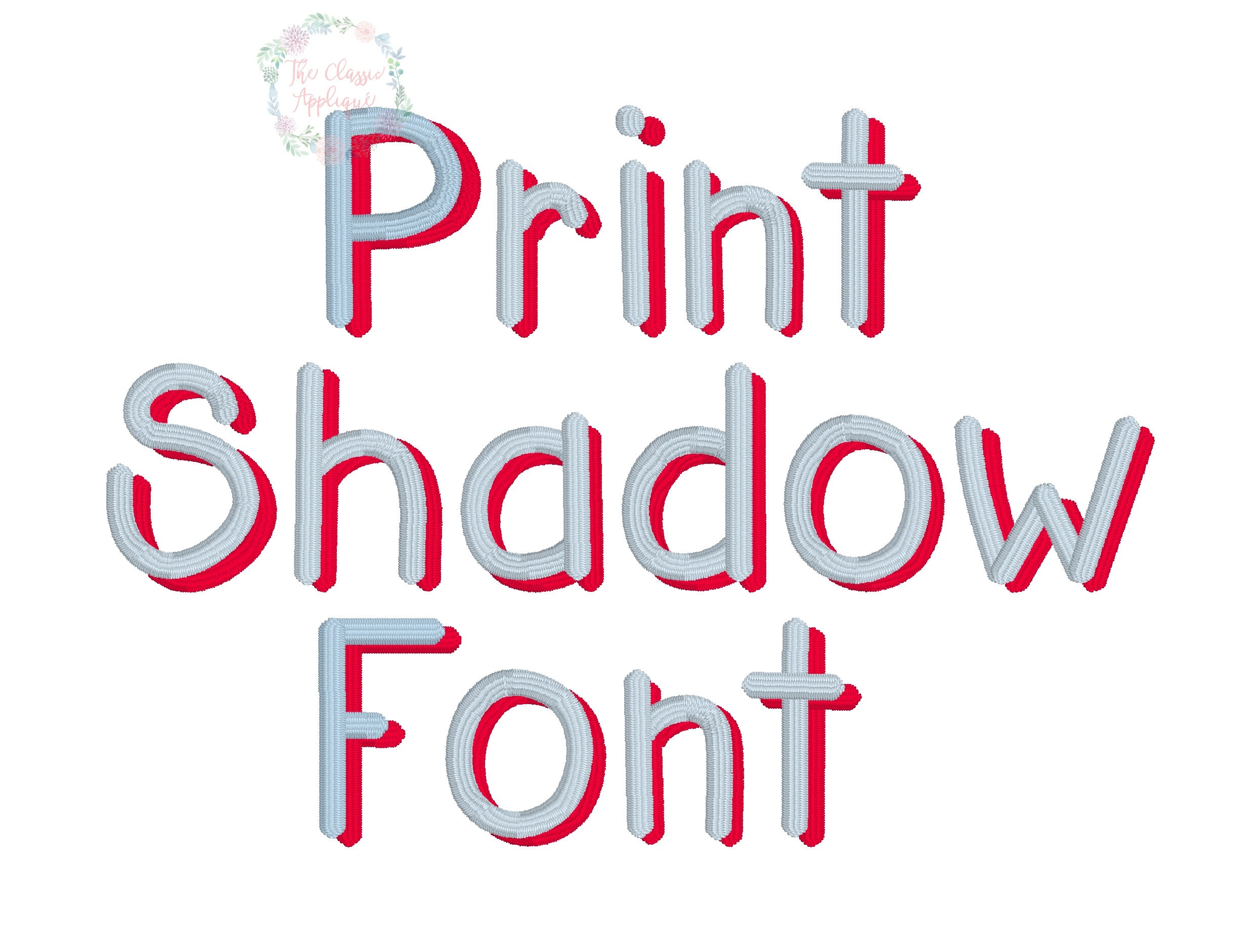 Better Together Print Shadow Satin Stitch Font Machine - Etsy