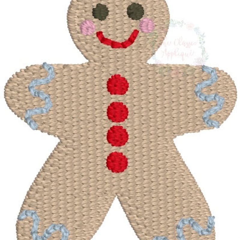 Gingerbread Applique - Etsy