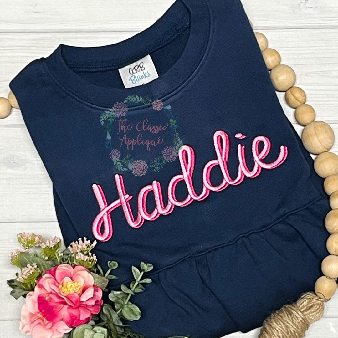 The Spirit Font Layered Shadow Satin Stitch Cursive Font for - Etsy