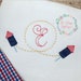 Sketch Fill Firecracker Monogram Frame With Vintage Stitch Star Detail ...
