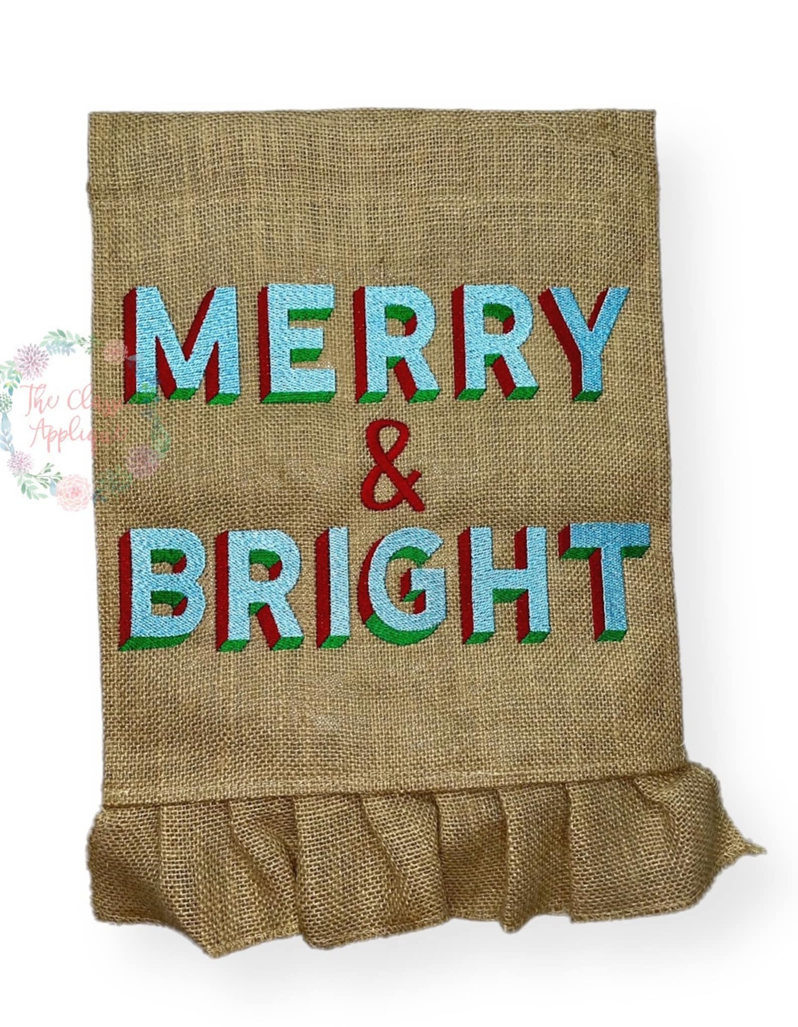 Three Color Block Print Fill Stitch Machine Embroidery Font by - Etsy