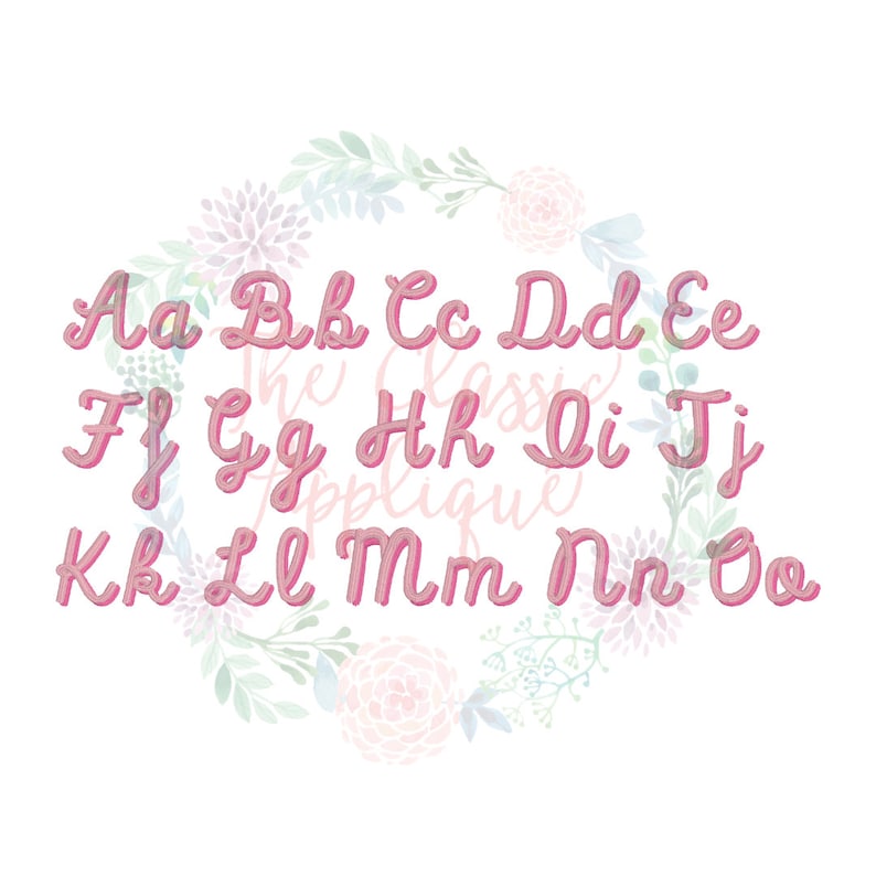 The Spirit Font Layered Shadow Satin Stitch Cursive Font for - Etsy