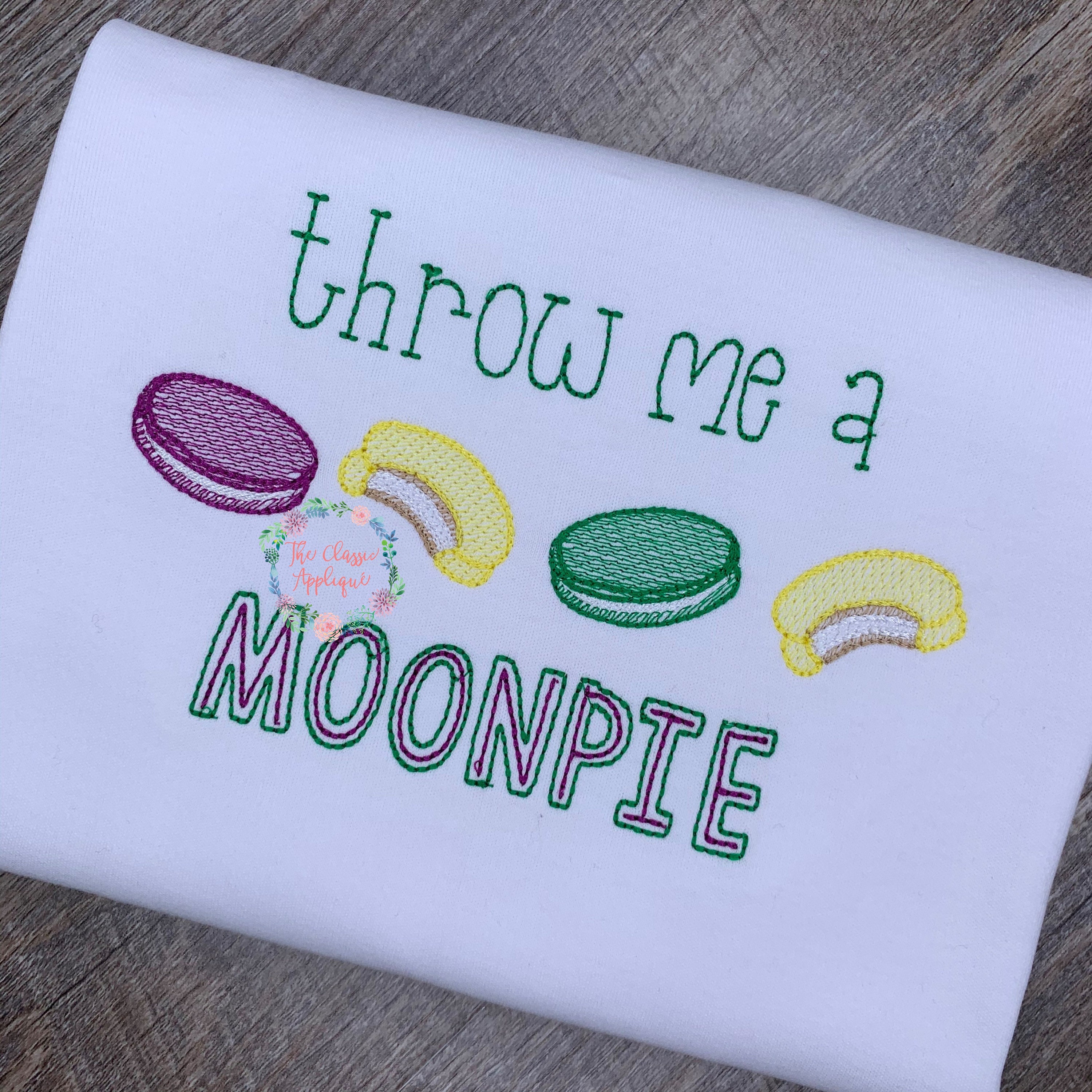 Mardi Gras Moonpies Sketch Filllight Fill Quick Stitch Row - Etsy