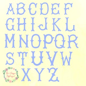 26 Capital Letters Watercolor Monogram Font PNG Printable Digital Clip ...