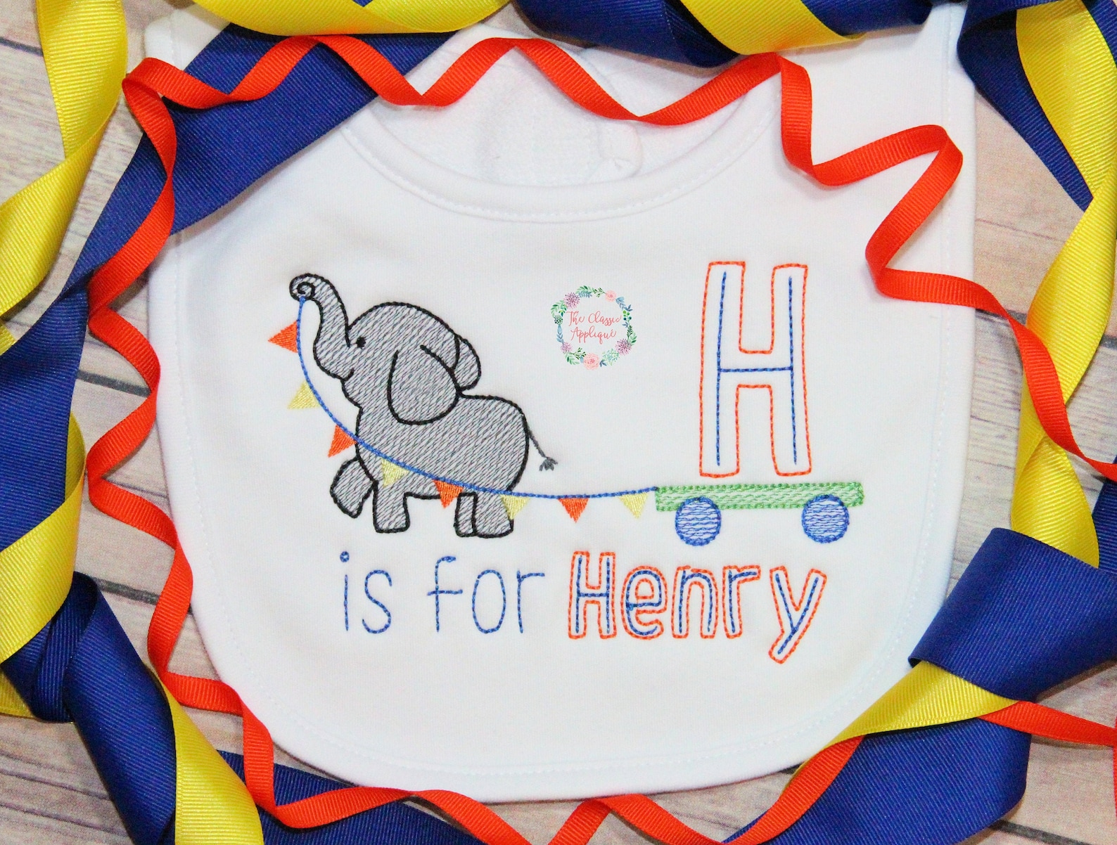 Elephant Pulling Wagon for Monogram or Name Sketch Fill Light - Etsy