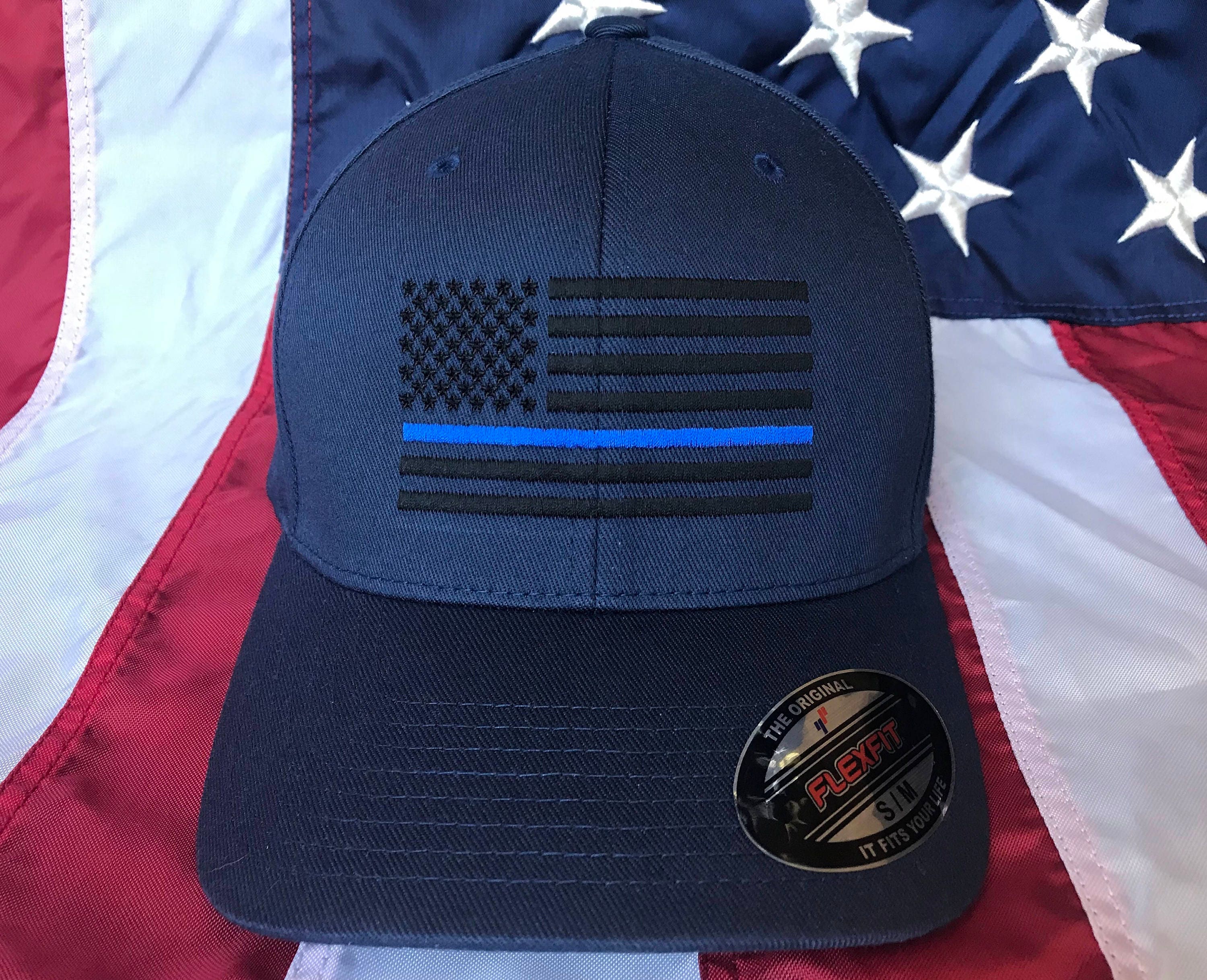 Free personalization, Men's Thin blue line police officer blacked ...