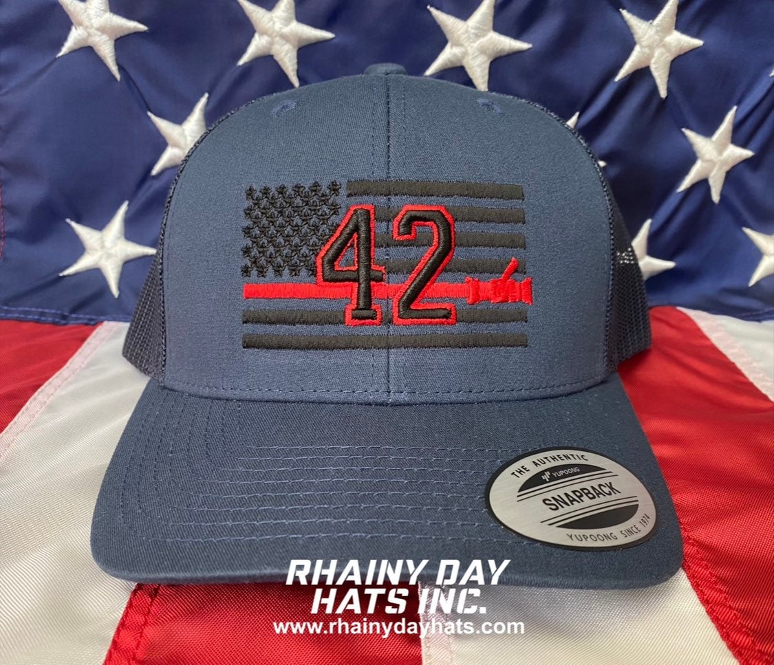 Free personalization, Thin red line fire hose hat Fire fighter station ...