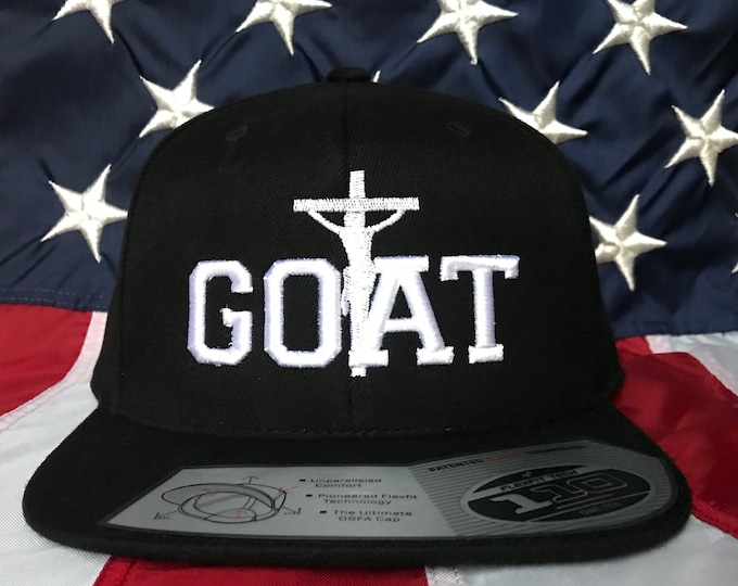 GOAT Jesus is the Greatest of All Time 3D Embroidered Hat, Mens ...