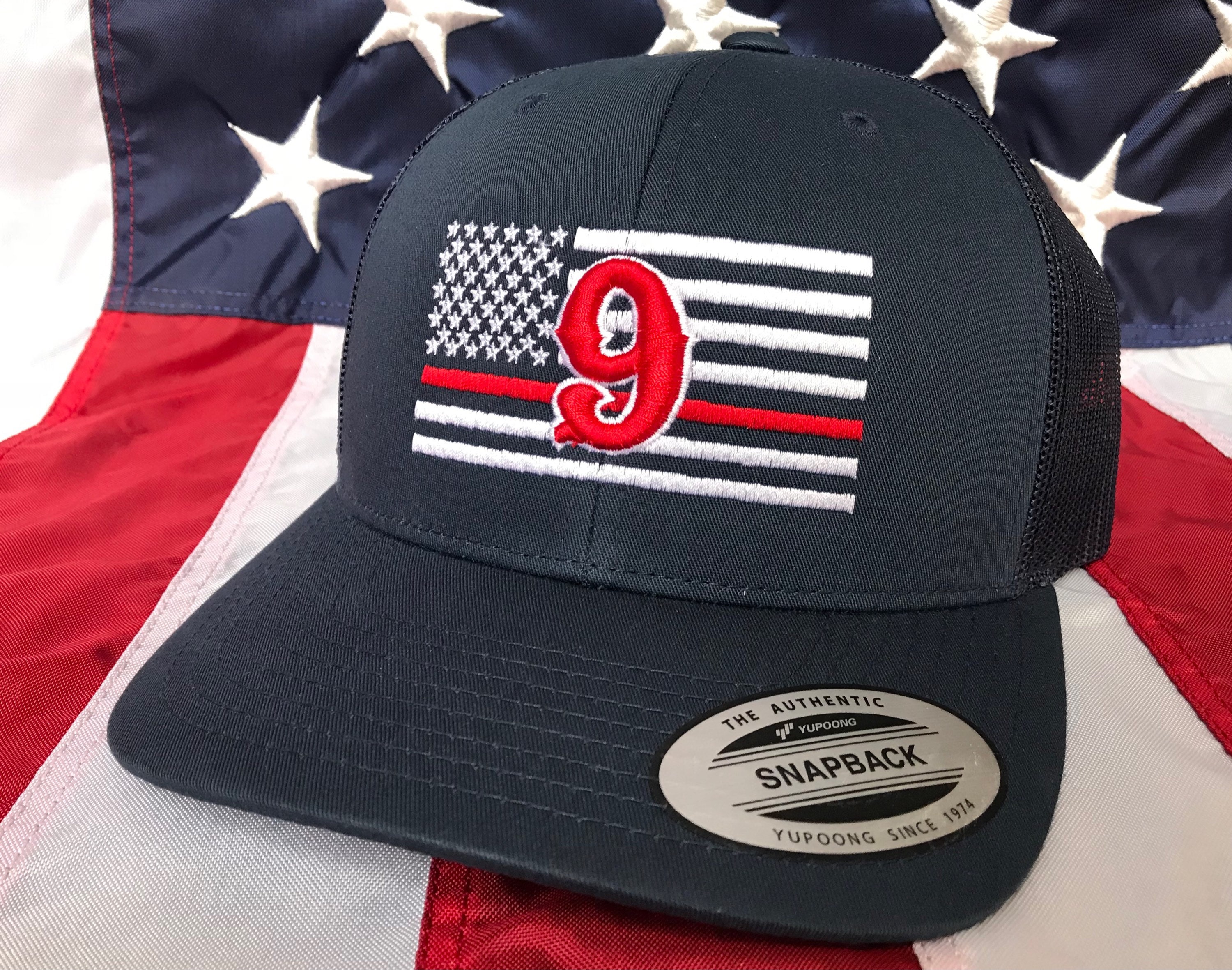 Free Personalization Thin Red Line Fire Fighter 3D Number American Flag ...