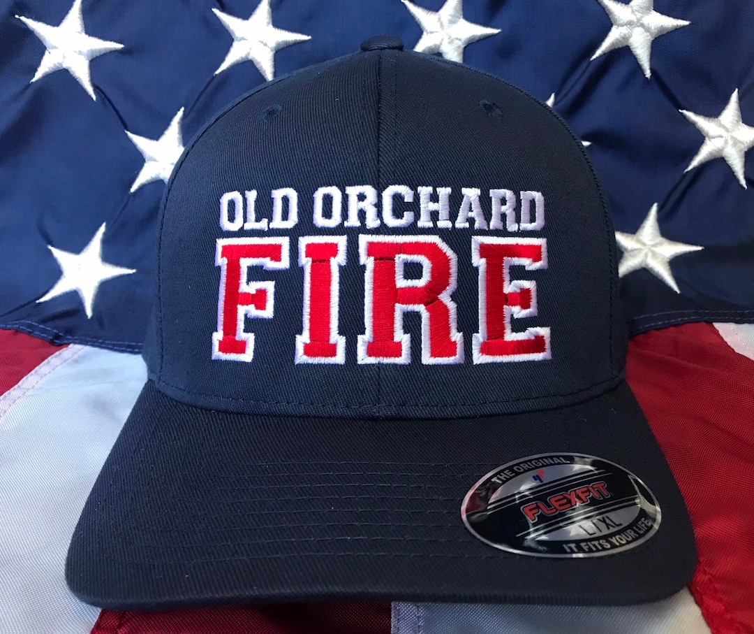 Free Personalization, Custom Fire Embroidered Hat, Fire Fighter Hat ...
