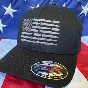 Bullet American Flag Hat, Bullets Embroidered Hat, Bullet Flag Hat - Etsy
