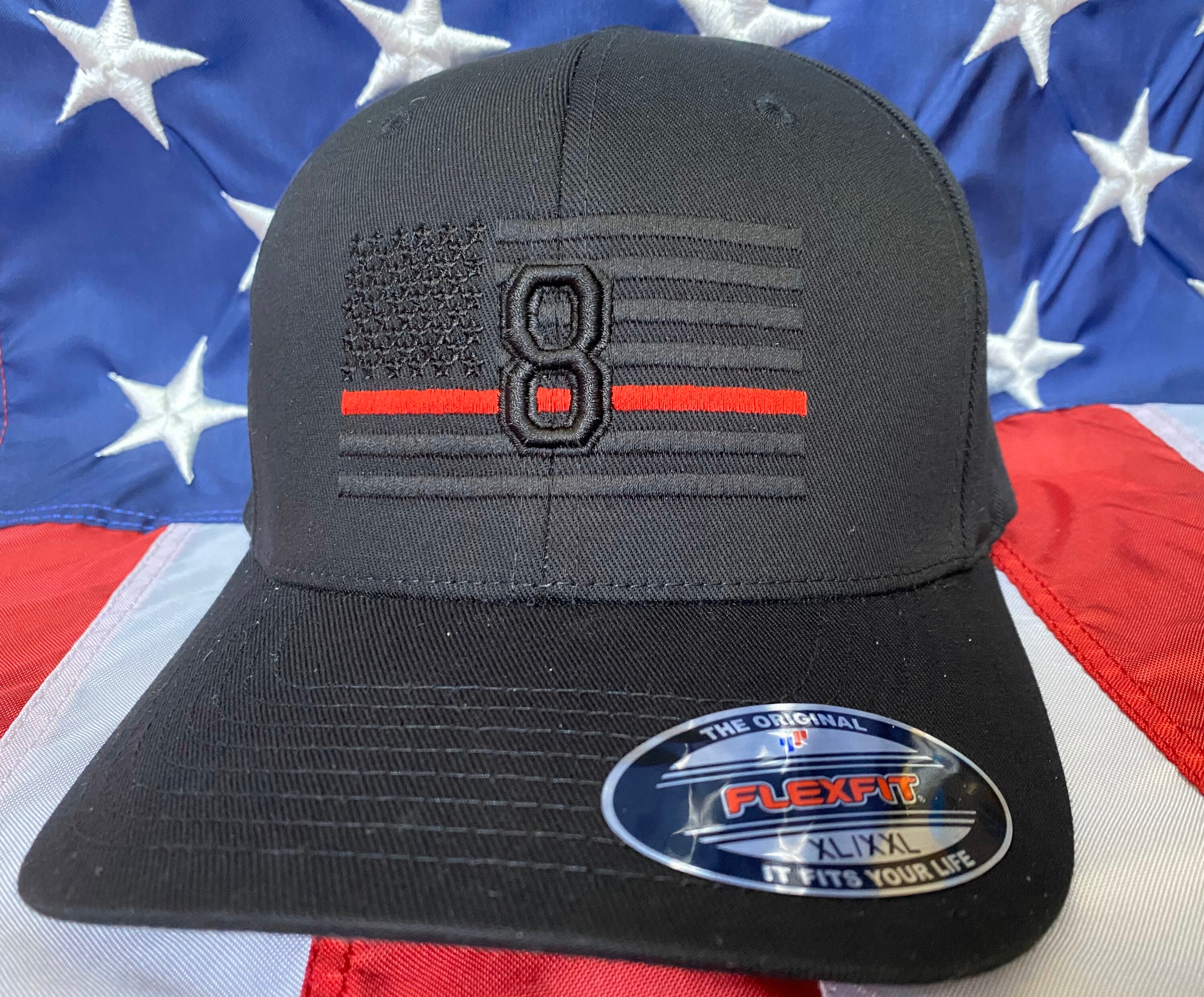 Free Personalization, Thin Red Line Hat Block Number Station Fire ...