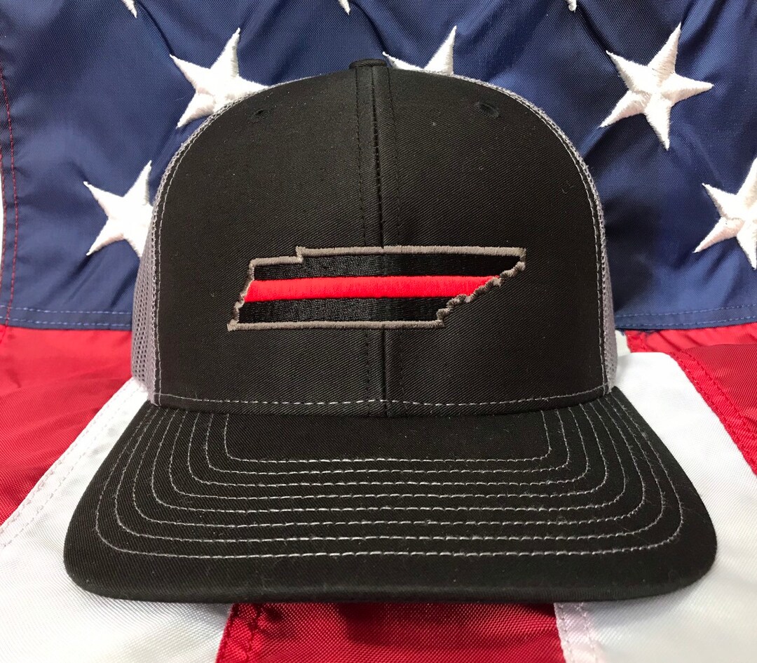 Thin Red Line State of TN Fire Fighter Embroidered Cap, Firefighter Hat ...