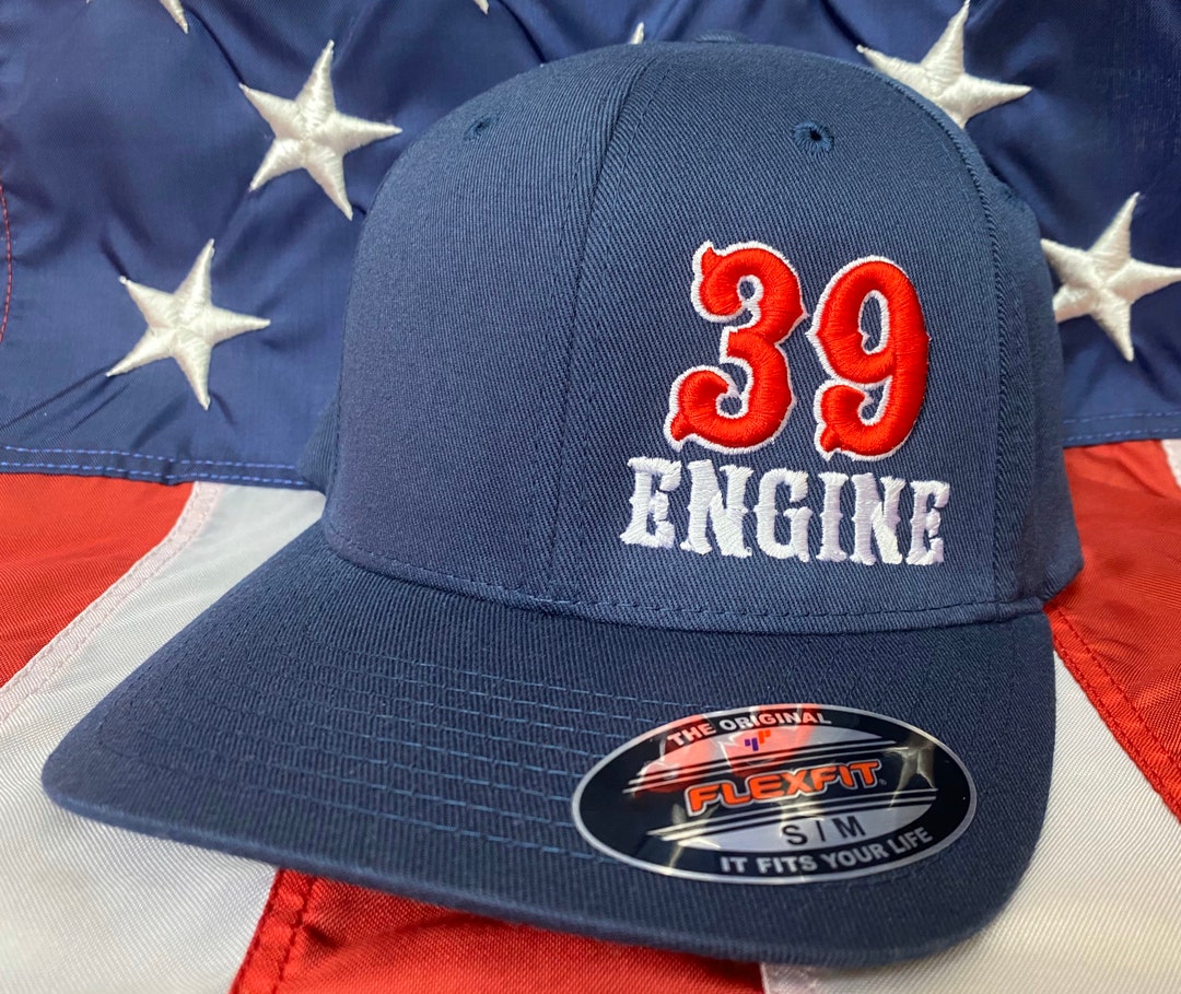 Free Personalization Side Panel 3D Numbers Firefighter Engine Hat ...