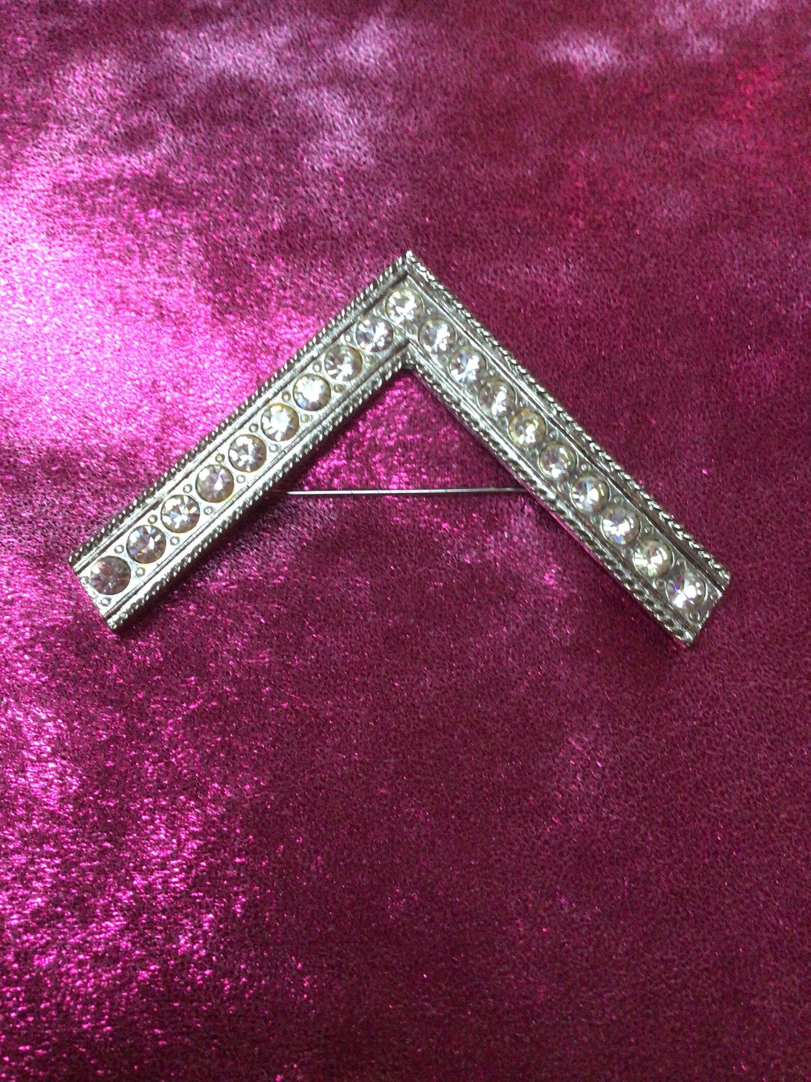 Unique Shaped Rhinestone Pin - Etsy