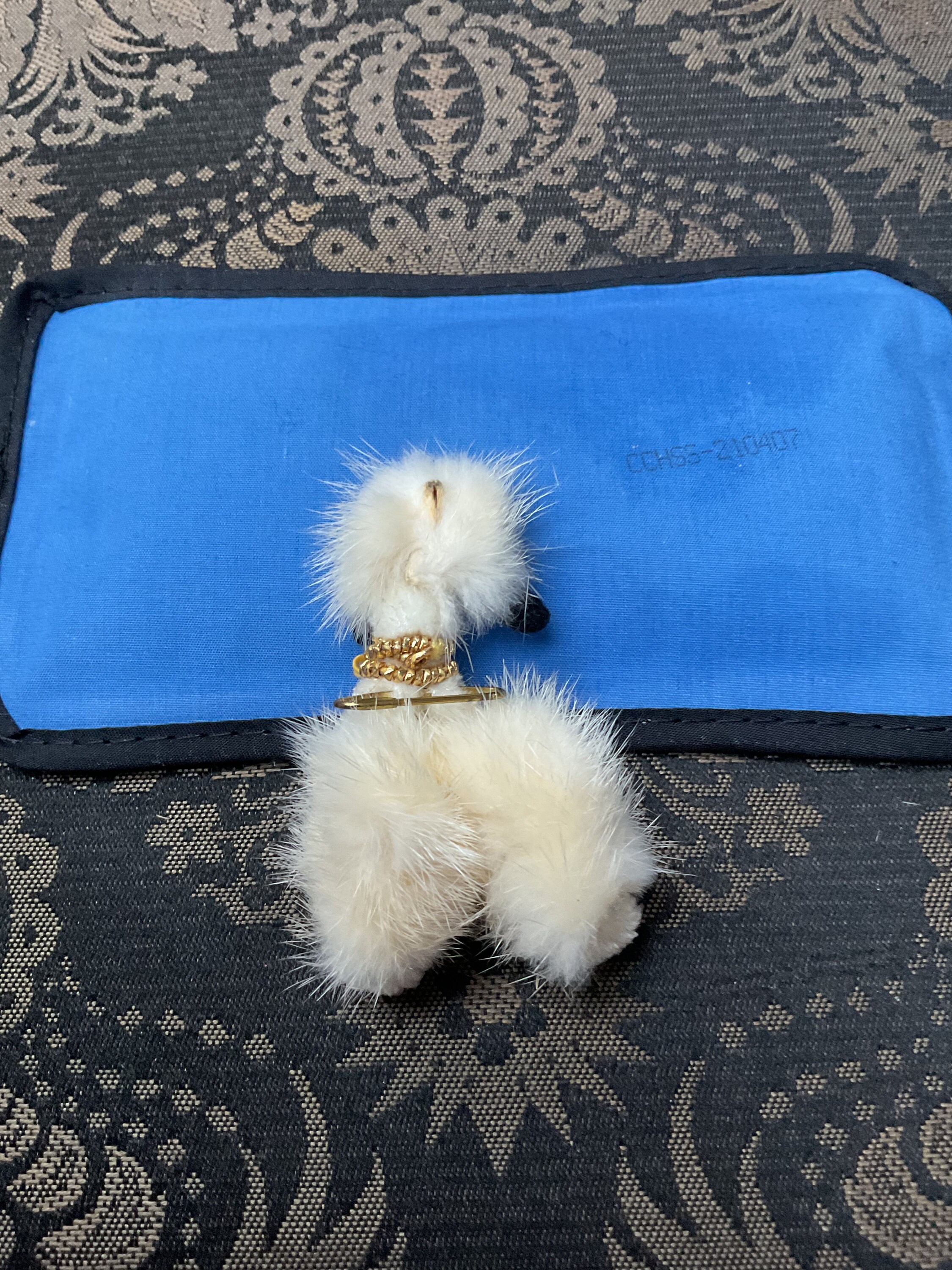 Pin Poodle Made of Mink White. - Etsy