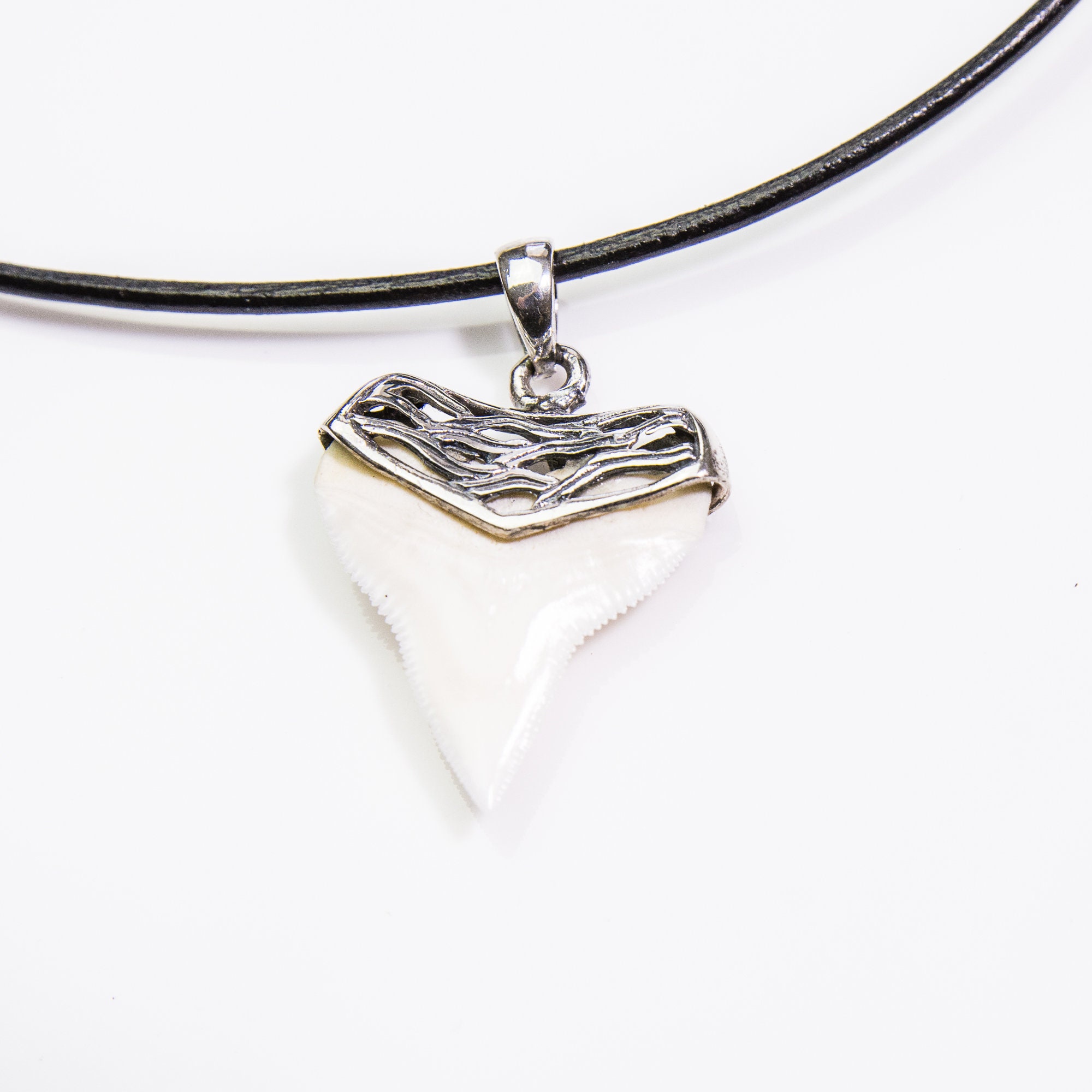 Bull Shark Tooth Sterling Silver Necklace Silver Shark Tooth - Etsy ...