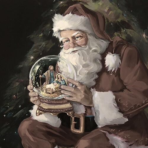 Mountainland Santa in Grays by Susan Comish - Etsy