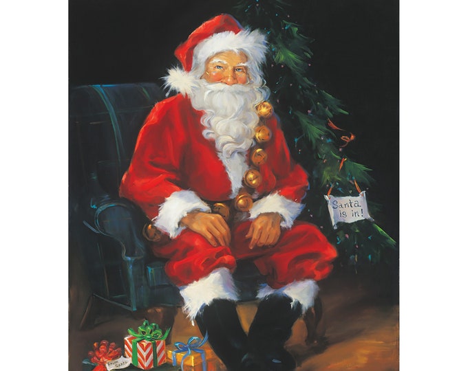 Santa's in by Susan Comish - Etsy