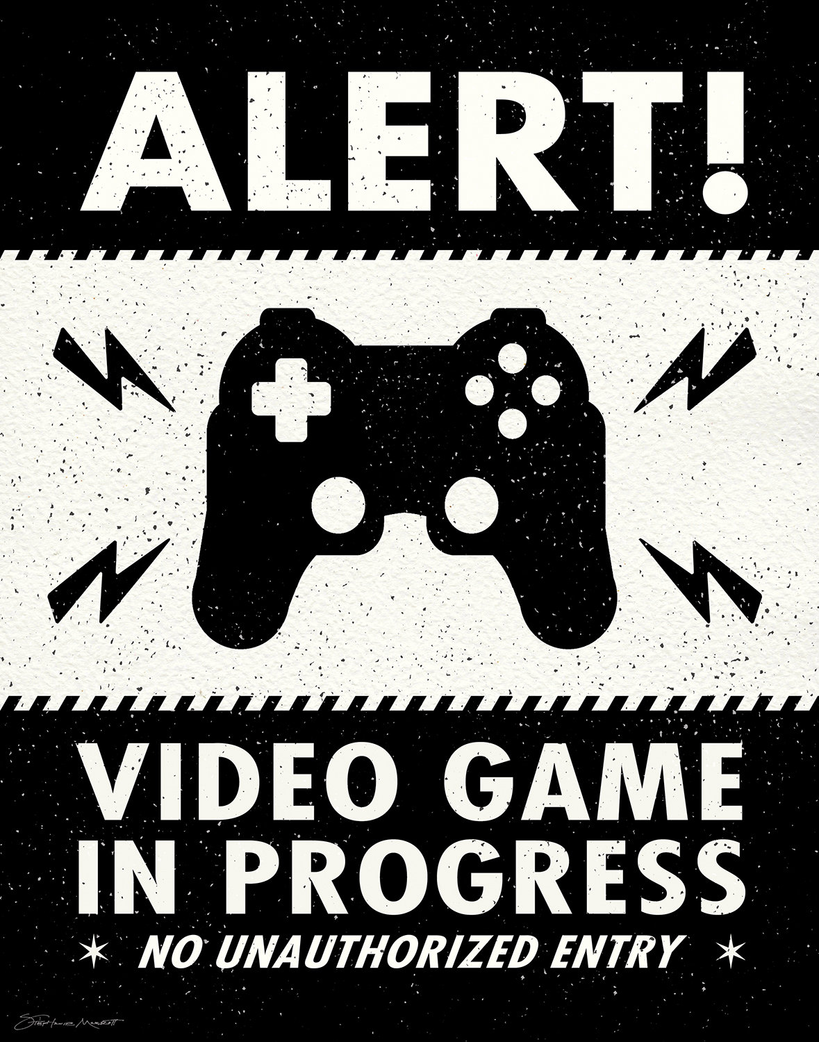 Video Game In Progress 11x14 PRINT | Etsy