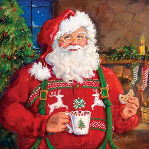 Cocoa for Santa Art by Susan Comish - Etsy