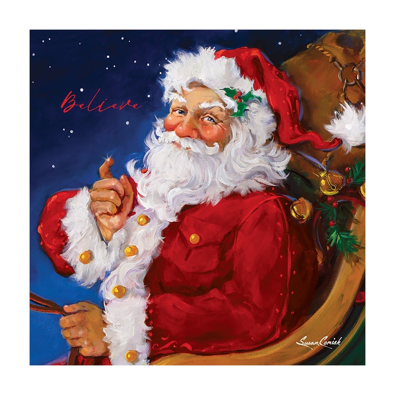 Santa's on His Way by Susan Comish - Etsy