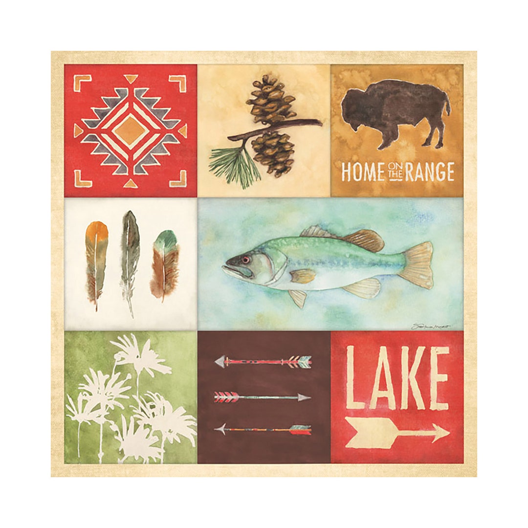 Beautiful Lodge Patch I by Stephanie Marrott - Etsy