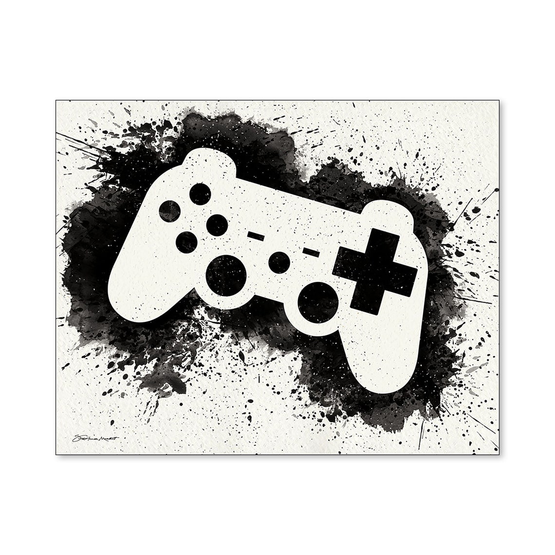 Game Controller Art by Stephanie Marrott - Etsy