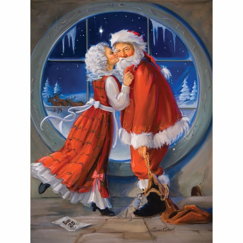 Sparkling Santa by Susan Comish - Etsy