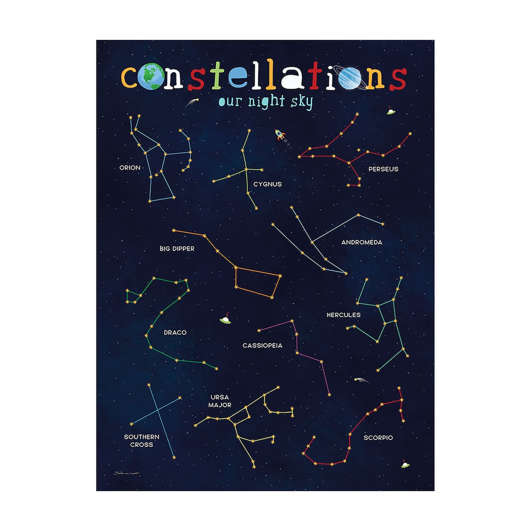 Buy Night Sky Constellations by Stephanie Marrott Online in India - Etsy