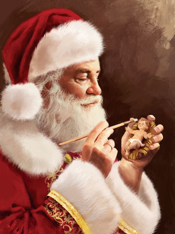 Always Believe Portrait of the Real Santa - Etsy