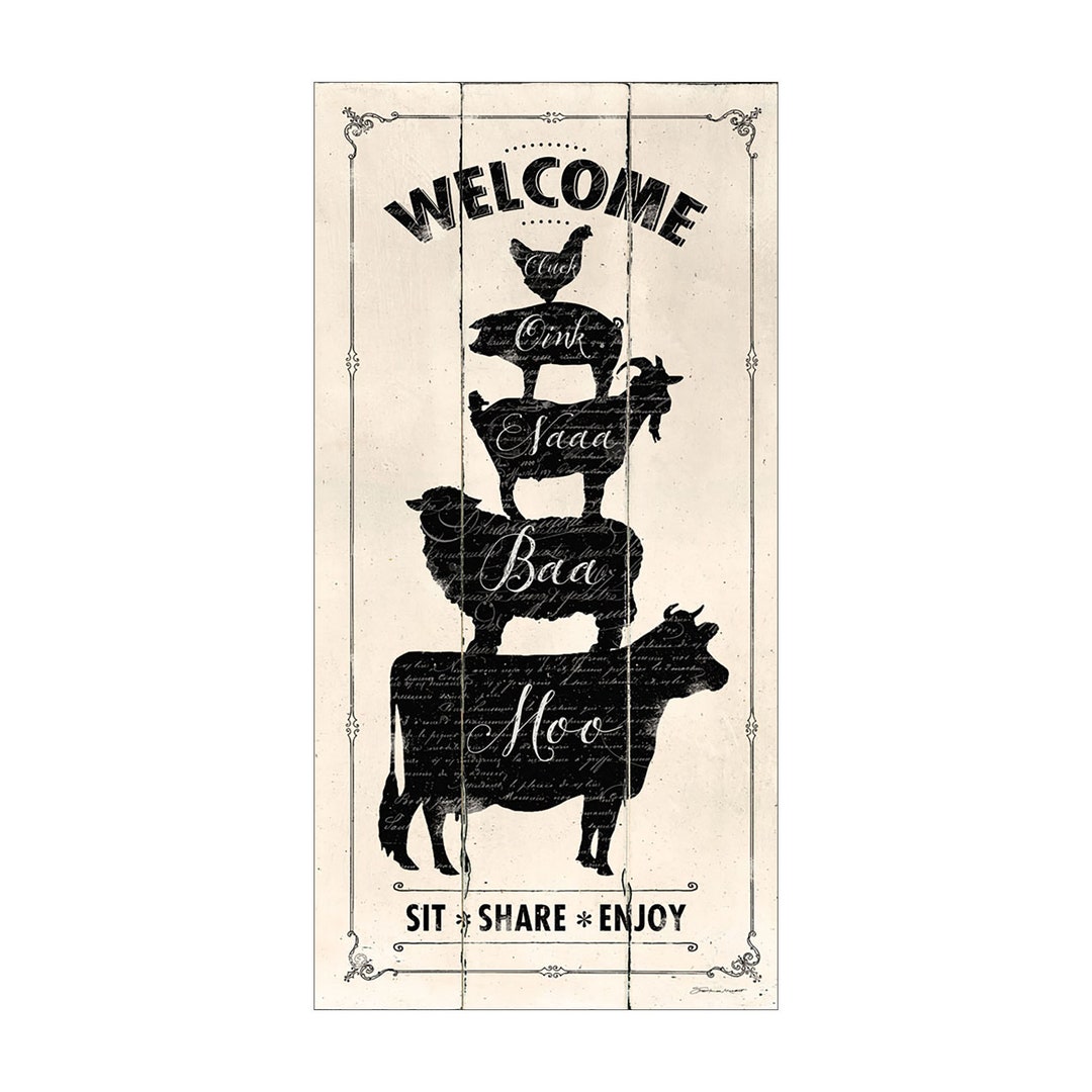 Country Welcome Print by Stephanie Marrott - Etsy