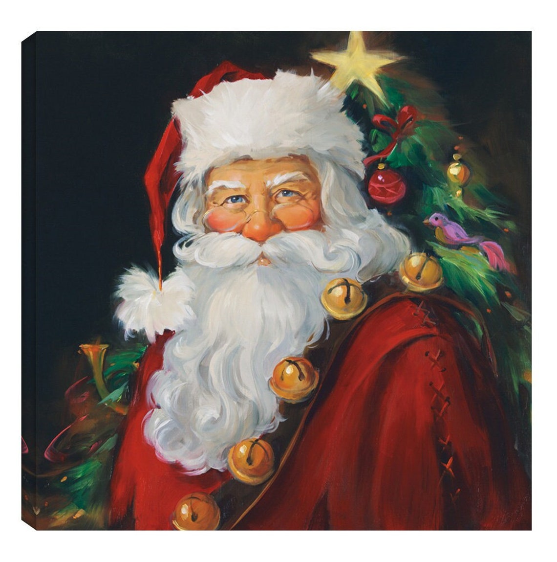 Sparkling Santa by Susan Comish - Etsy