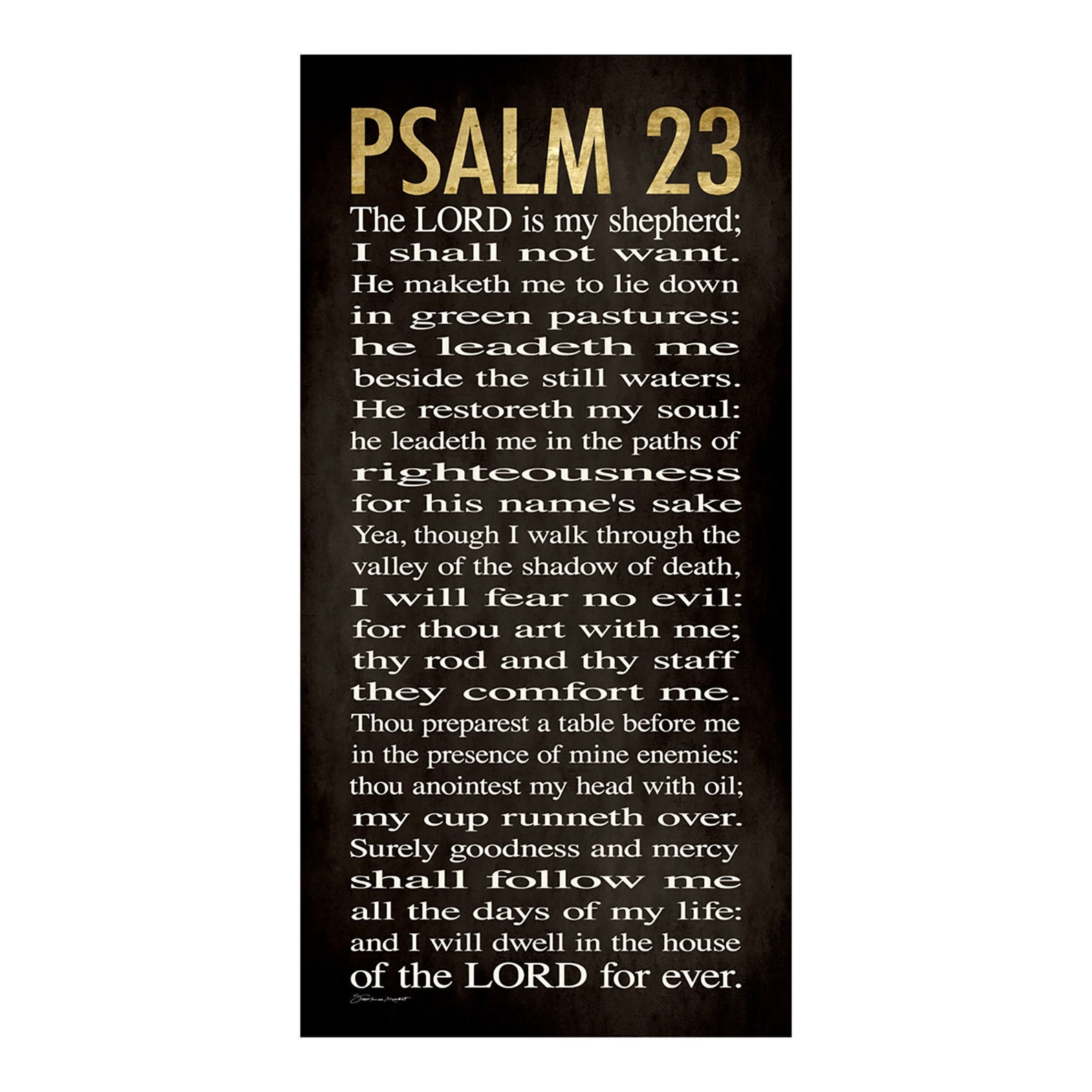 The Lord's Prayer Psalm 23 by Stephanie Marrott - Etsy