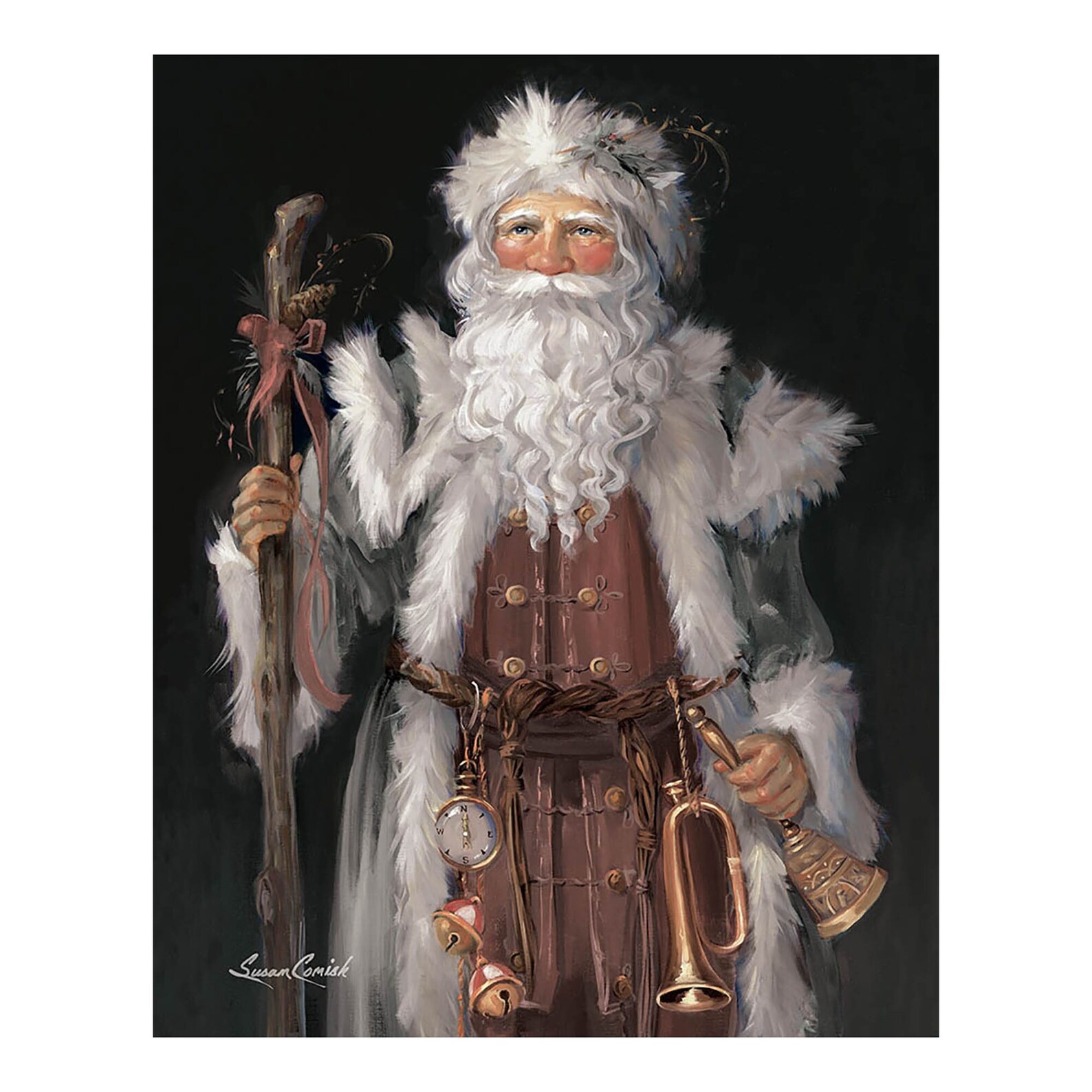 Mountainland Santa in Grays by Susan Comish - Etsy