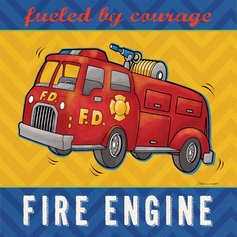 Emergency Vehicles 4 Set by Stephanie Marrott - Etsy