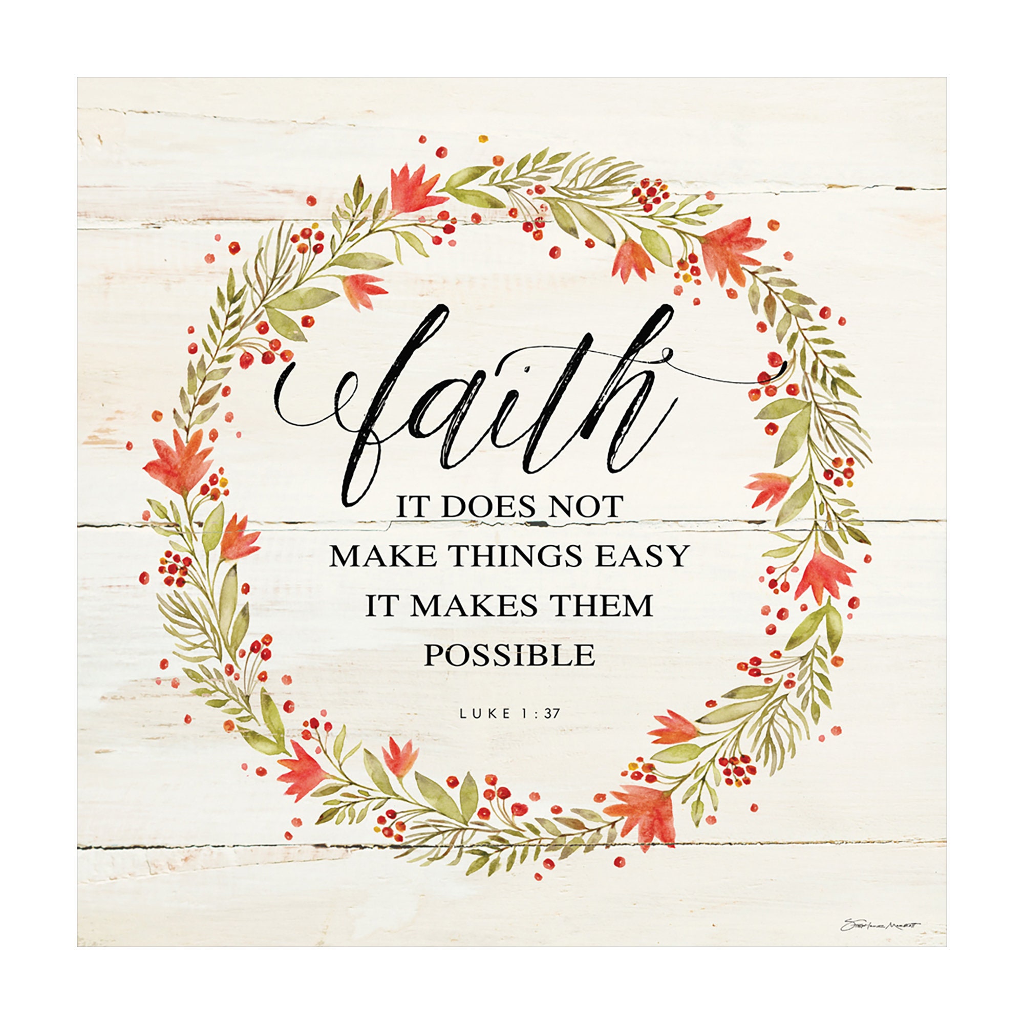 Faith Doesn't Make Things Easy by Stephanie Marrott - Etsy