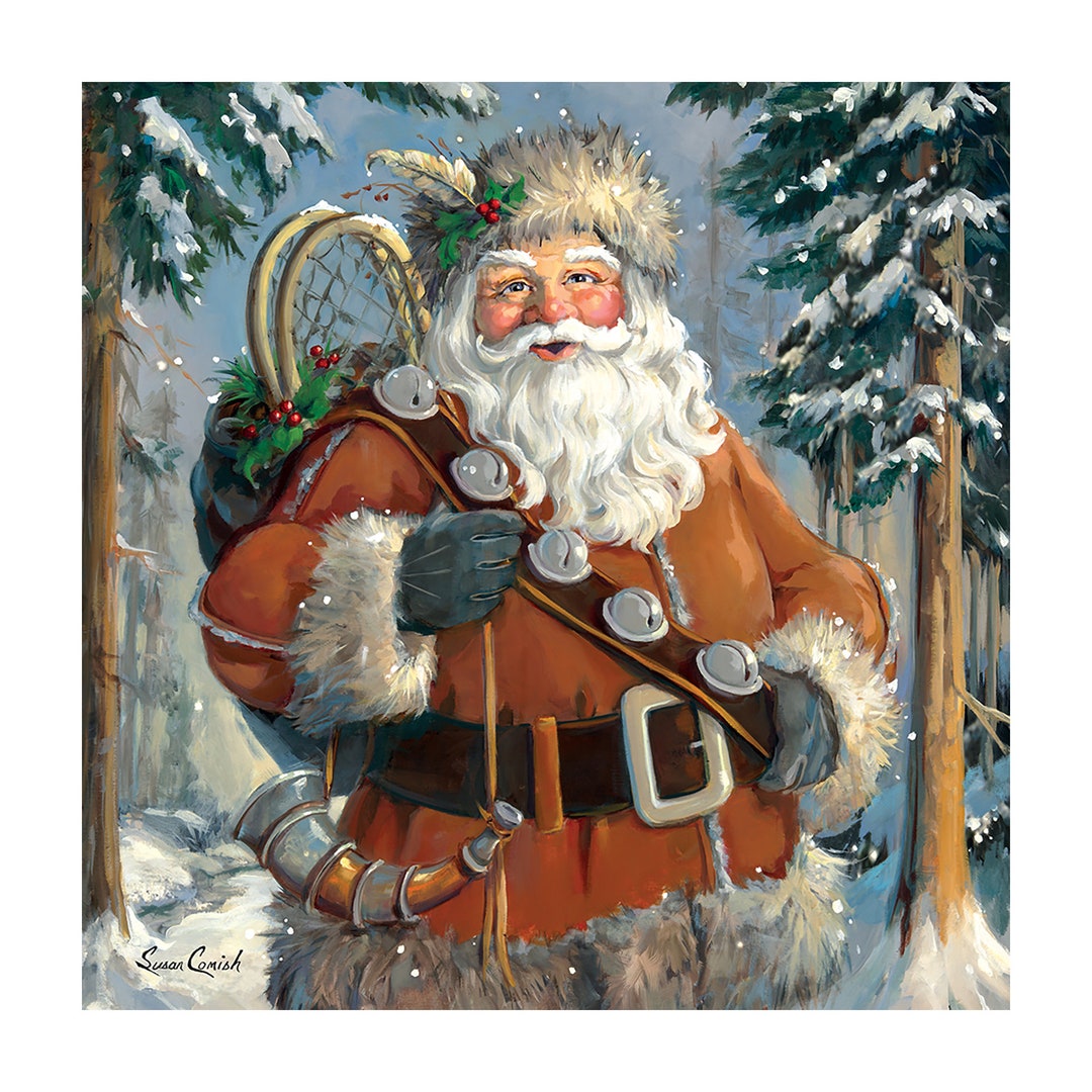 Mountain Santa by Susan Comish - Etsy