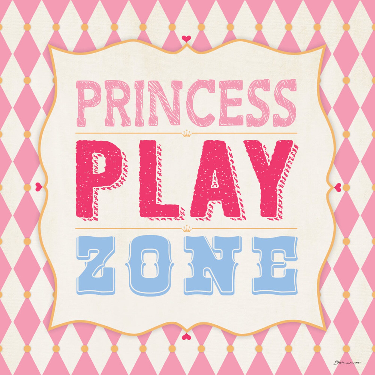 Princess Playroom Art by Stephanie Marrott - Etsy