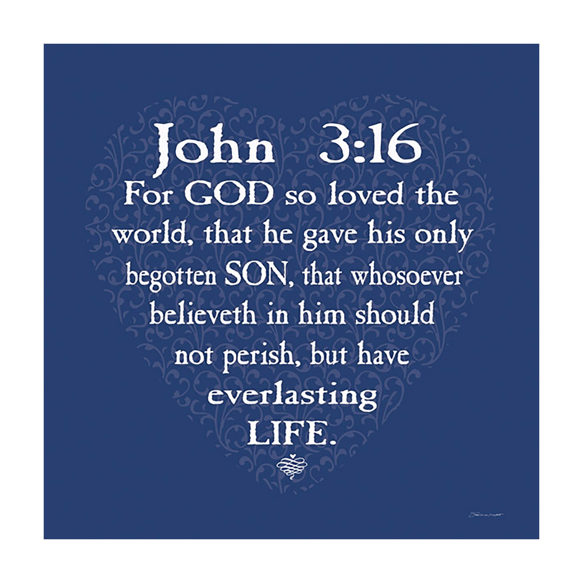 John 3:16 for God so Loved the World by Stephanie Marrott - Etsy