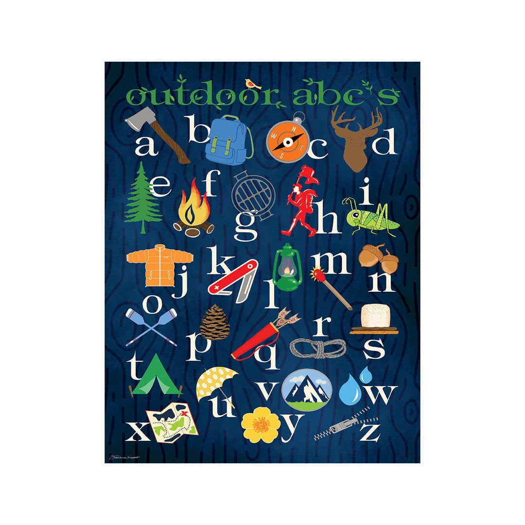Outdoor Abc's Art by Stephanie Marrott - Etsy