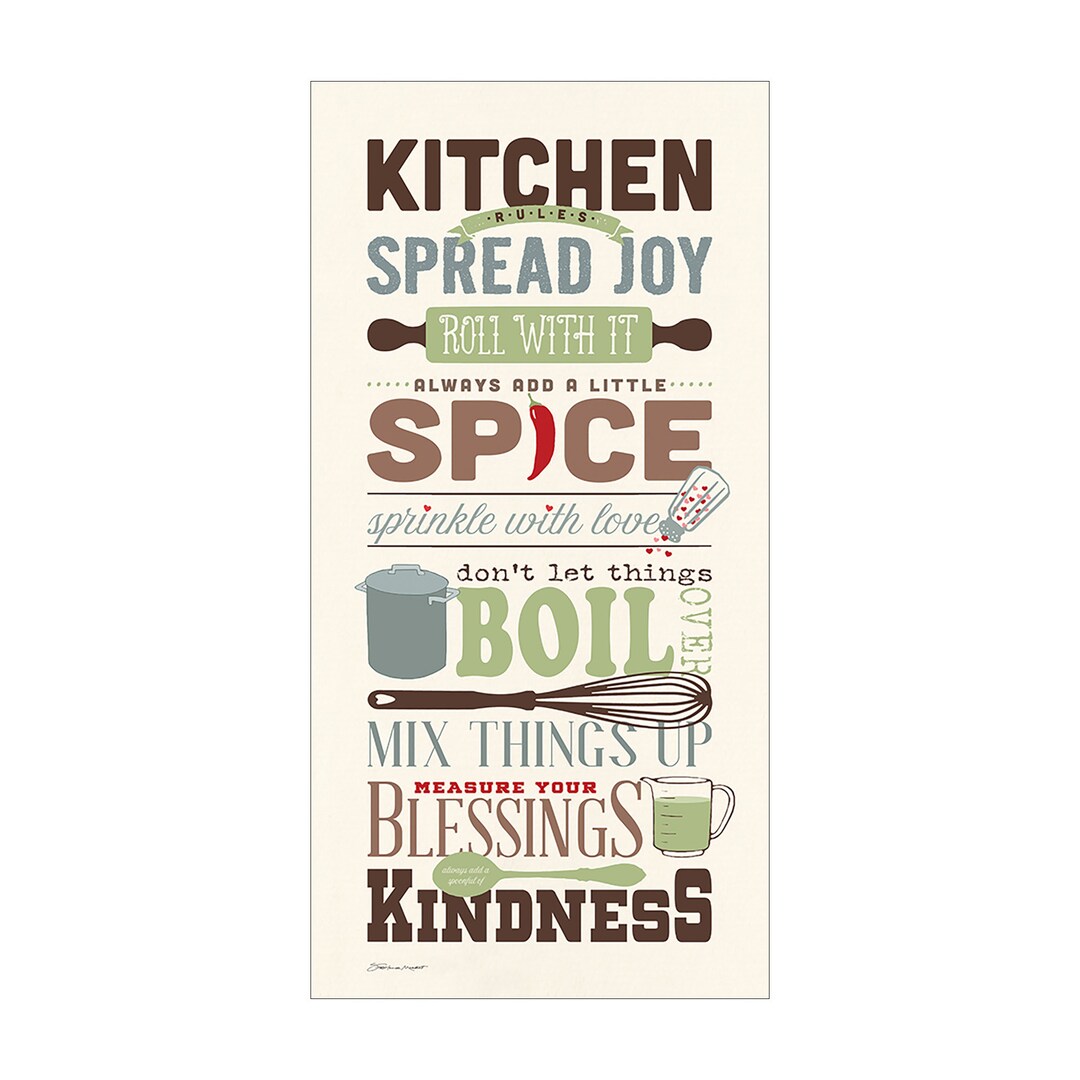 Kitchen Rules Spread Joy by Stephanie Marrott - Etsy