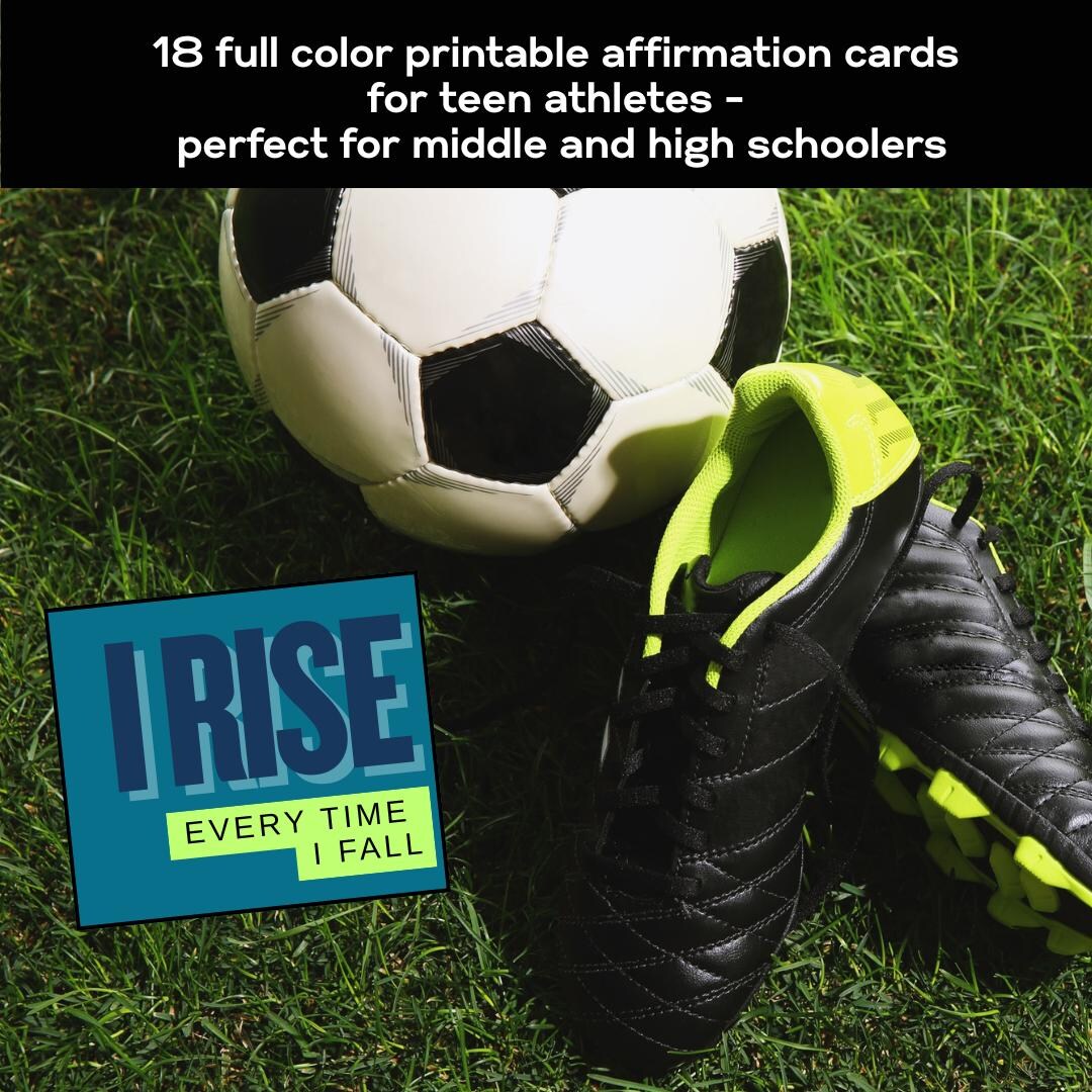 Sports Affirmation Cards for Teen Athletes: Motivational Printable ...